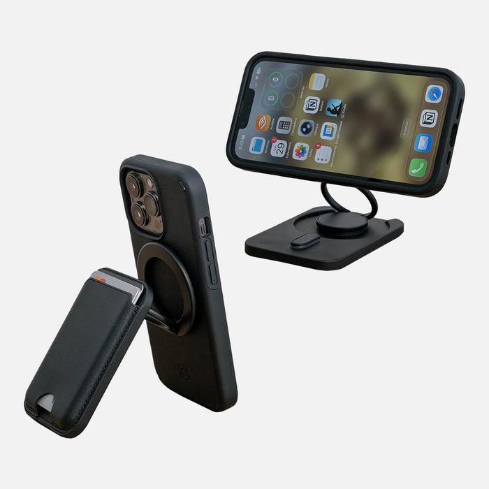 Billetera Magnética MagSafe 3 en 1 — Billetera + Soporte + Grip